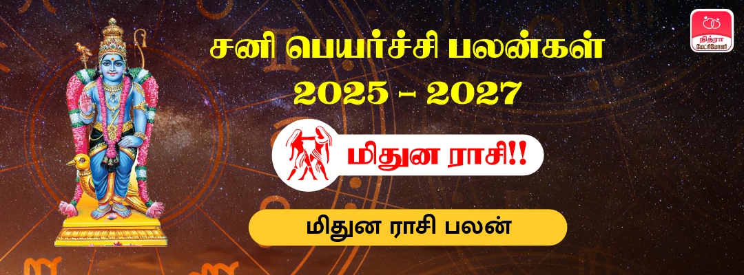 மிதுனம் ராசி - சனி பெயர்ச்சி பலன்கள் | ஸ்ரீ தியா